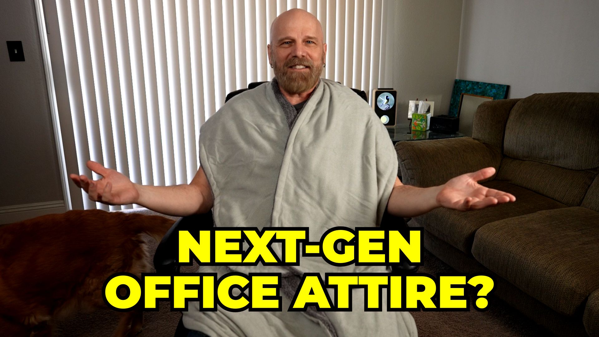 Chair blanket for freezing offices?