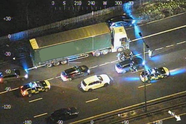 Police chase stolen lorry 'loaded with alcohol' attempting to flee the ...