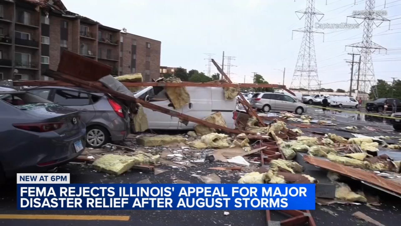 FEMA rejects Illinois' appeal for major disaster relief after August ...