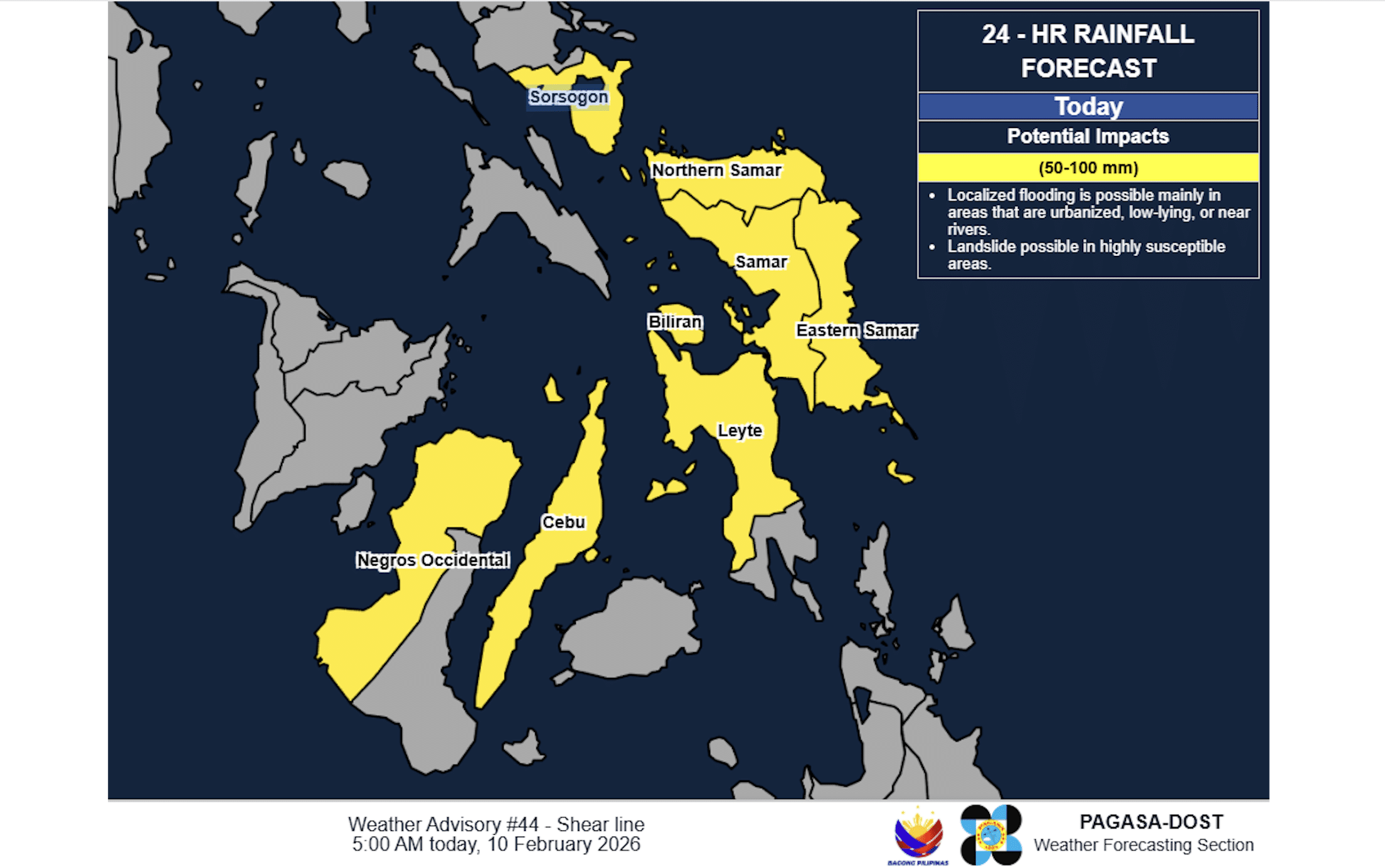 Shear line, amihan to bring heavy rains over parts of Luzon, Visayas