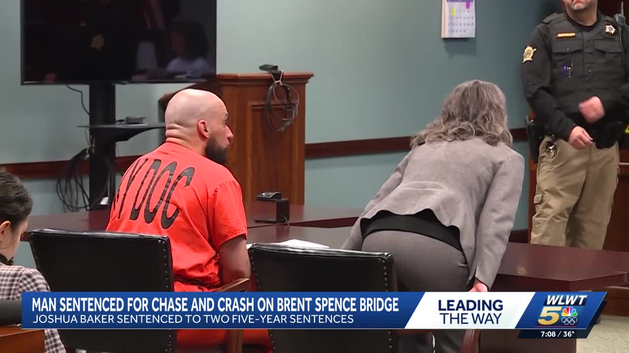 Man sentenced after high-speed chase ended in crash on Brent Spence Bridge