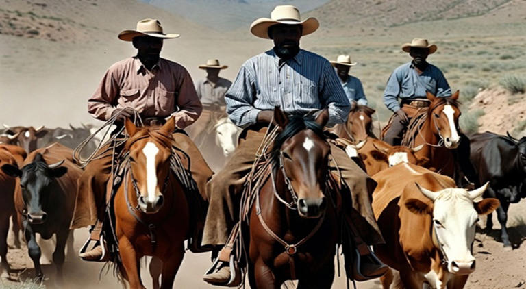 Real cowboys of the American West: The black horsemen who drove the ...