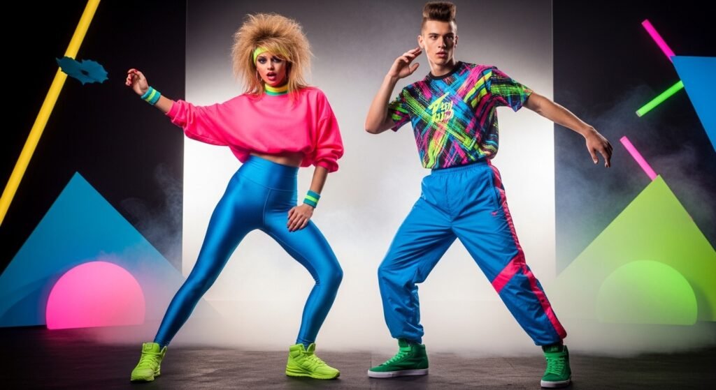Defining ’80s fashion through color, shape, and attitude
