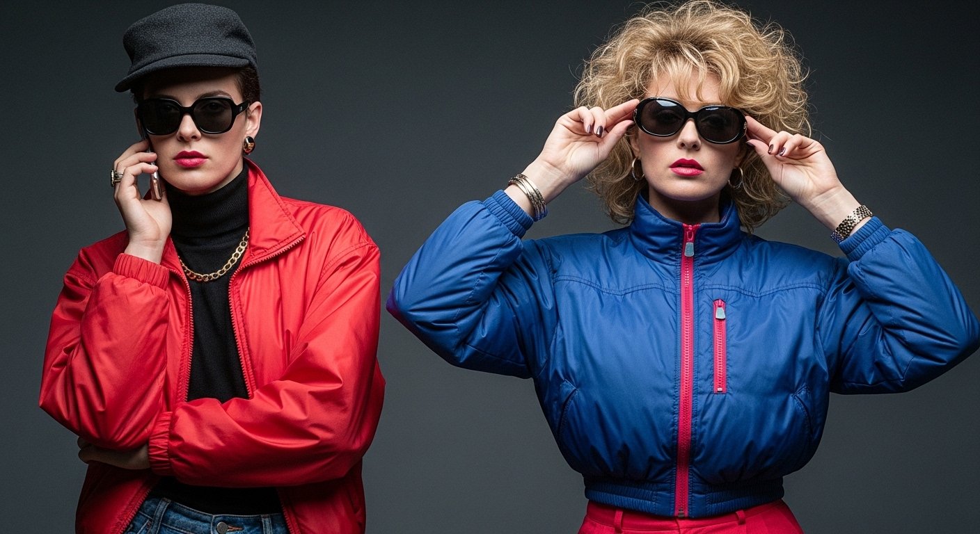 Defining ’80s fashion through color, shape, and attitude