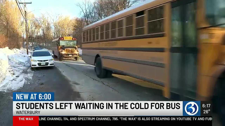 Waterbury parents report hour-long school bus delays in cold weather