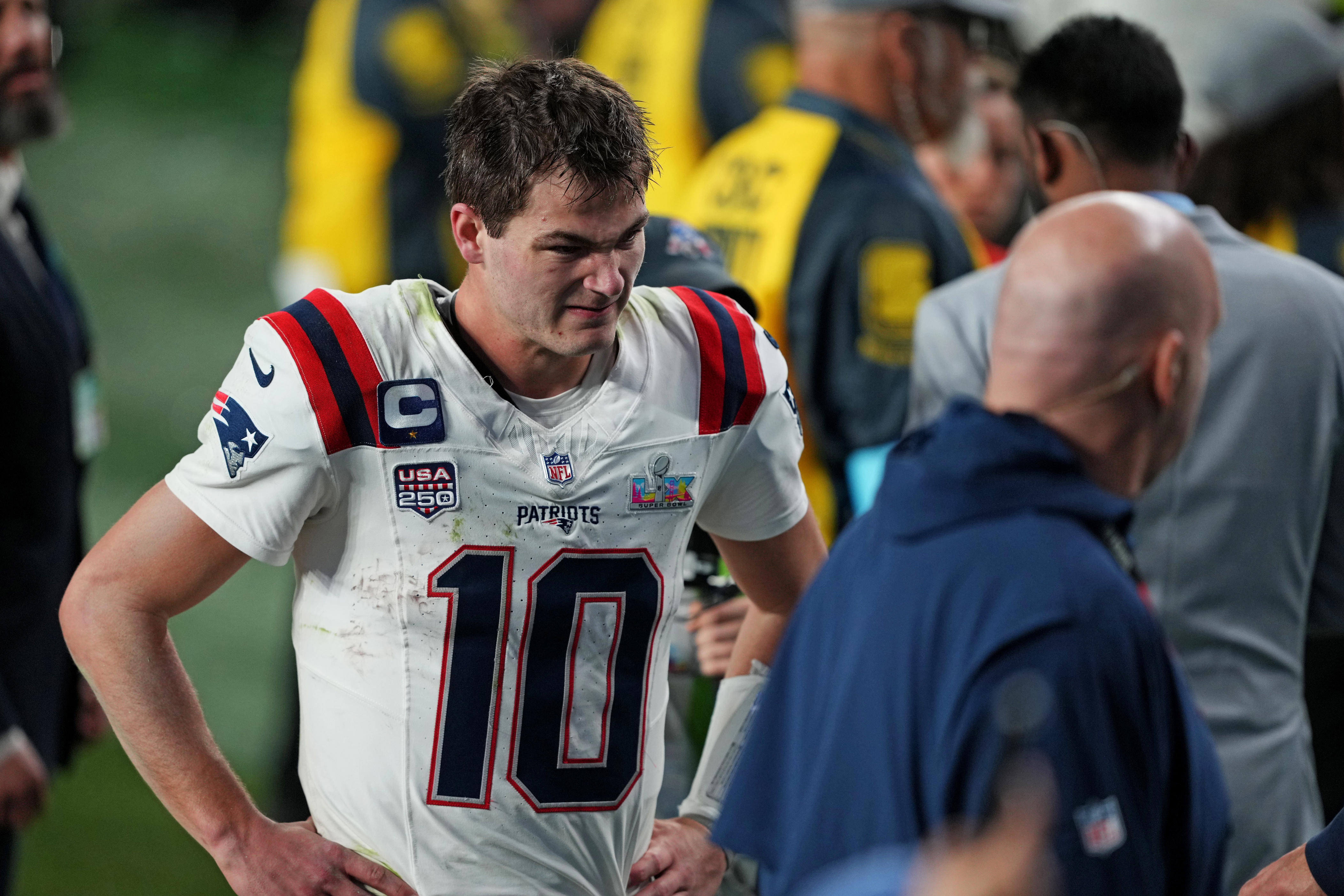 Drake Maye wishes he could "re-do" Super Bowl debut