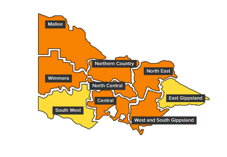Total fire ban declared in Victoria as blustery winds and dry bush ...