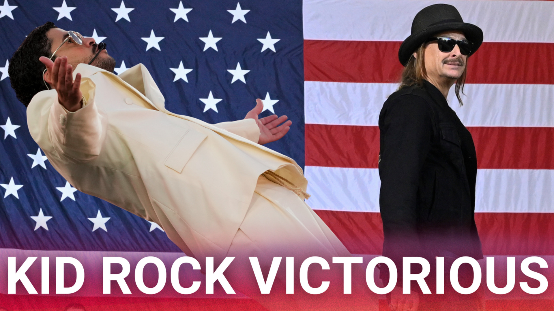 Kid Rock stomps Bad Bunny in TMZ poll in the battle of the Super Bowl ...