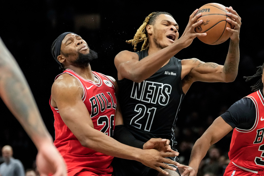 Nic Claxton's 28 points power Nets past Bulls 123-113