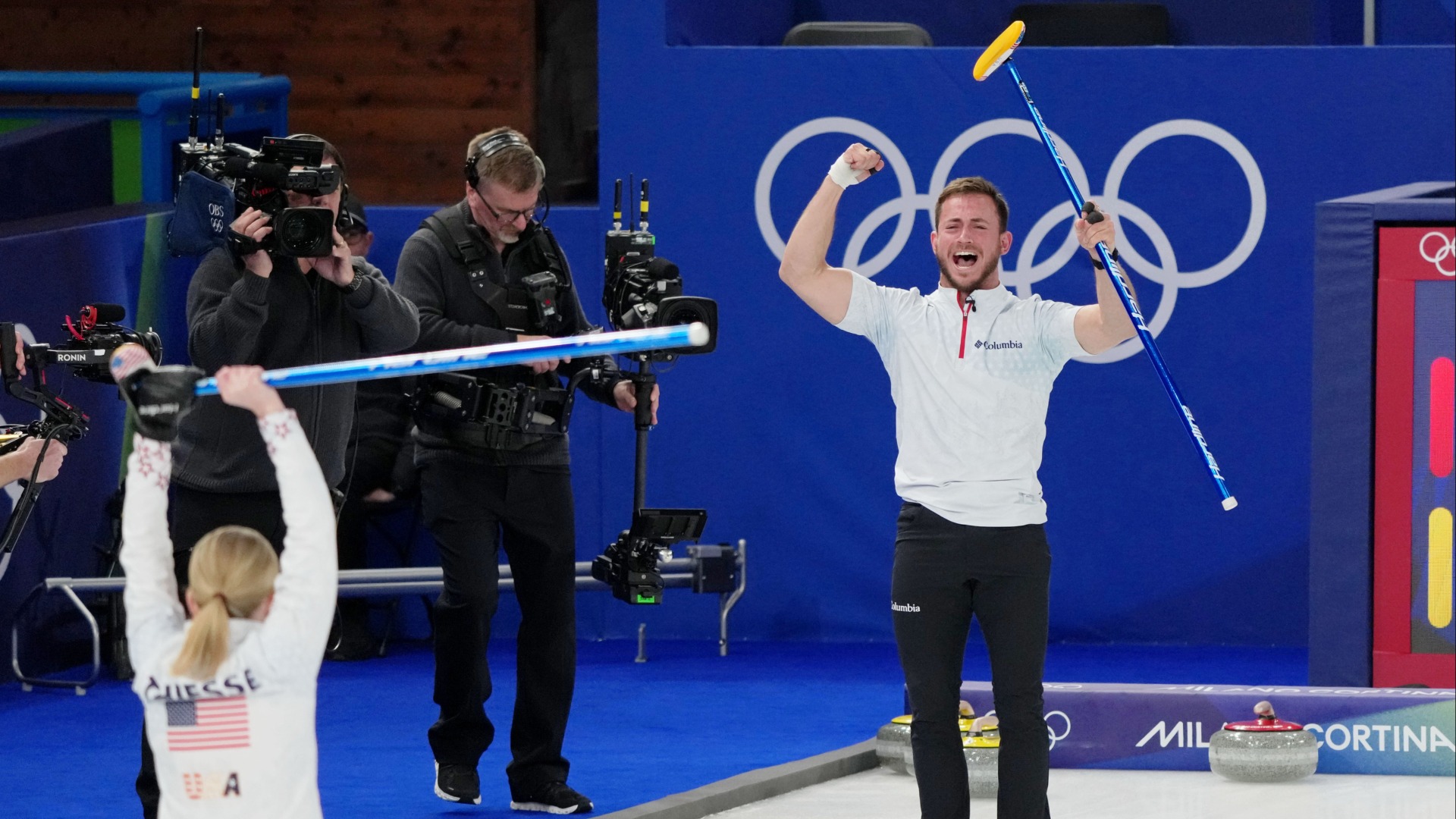 USA mixed doubles curling aims for historic gold win