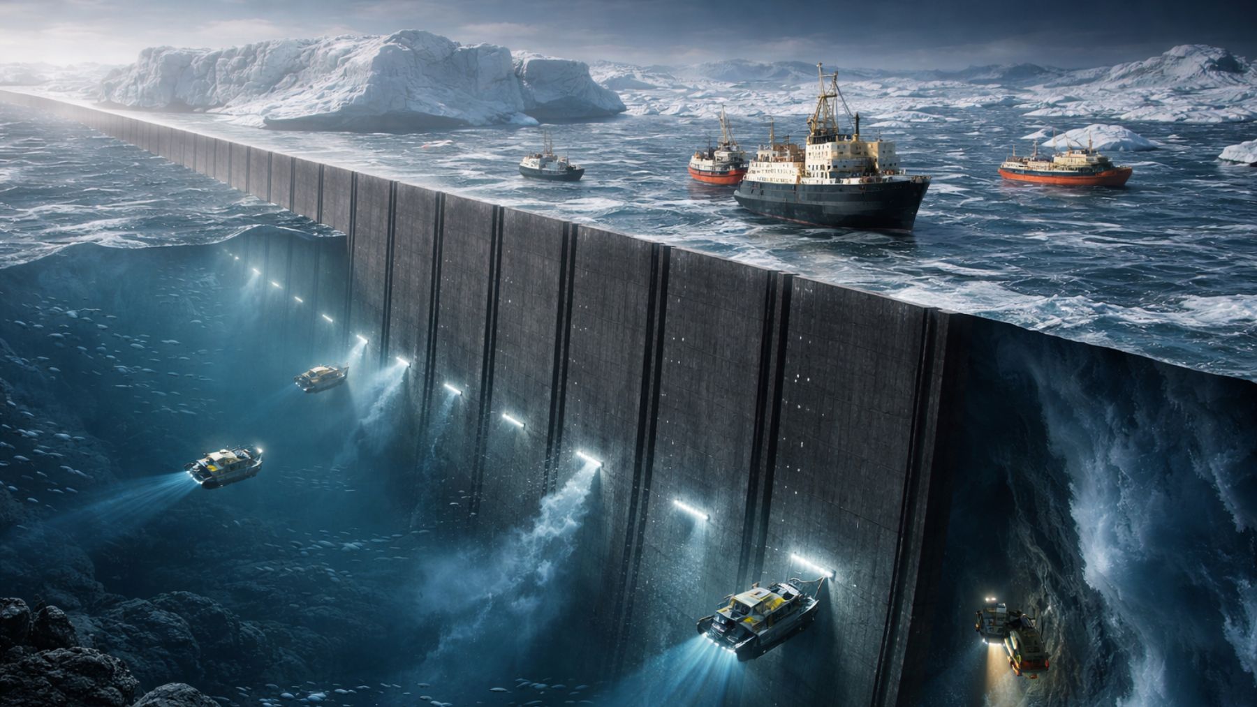 Parece ciencia ficción, pero es real: quieren construir una pared de 80 ...