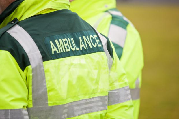 Ambulance service gives update after car flips over in crash