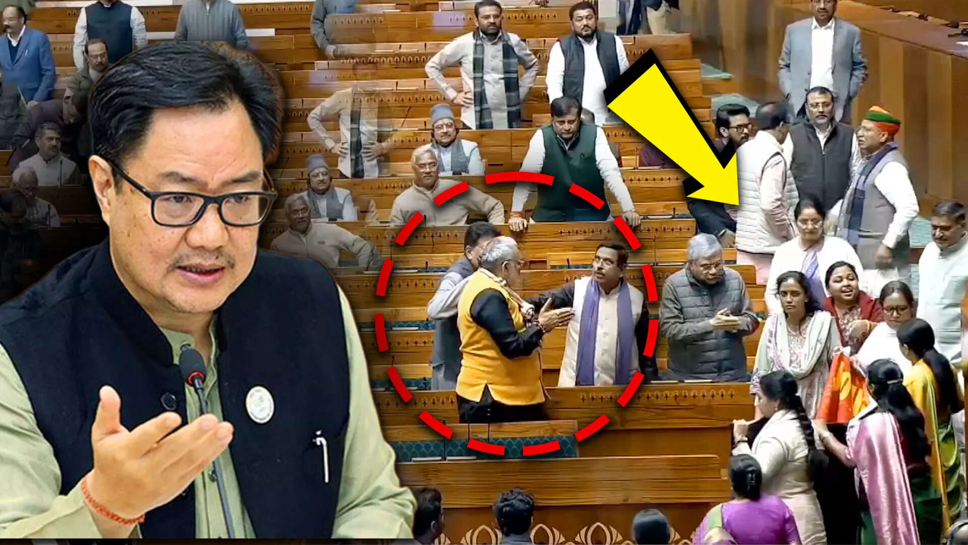 Kiren Rijiju slams Congress, shares video of women MPs at PM Modi's Lok ...