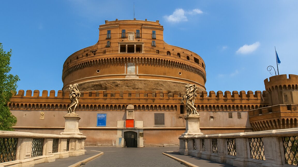 Exploring Castel Sant'Angelo by foot