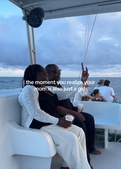 I love seeing my mom in her soft life era