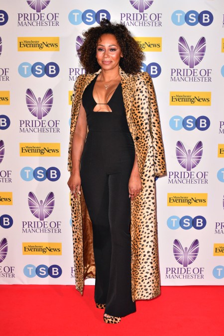 Mel B hace una declaración de estilo con un vestido transparente con ...