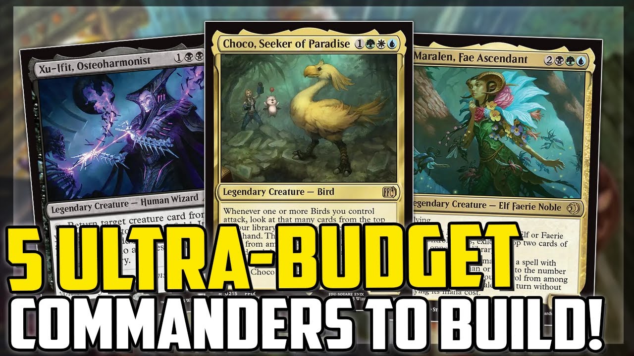How to build five commander decks using mostly bulk