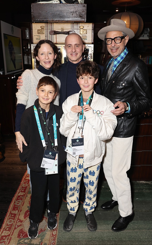 Jeff Goldblum makes rare public appearance with his 2 kids
