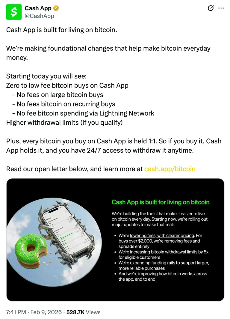 Block-backed Cash App adds Bitcoin features during cost cutting drive
