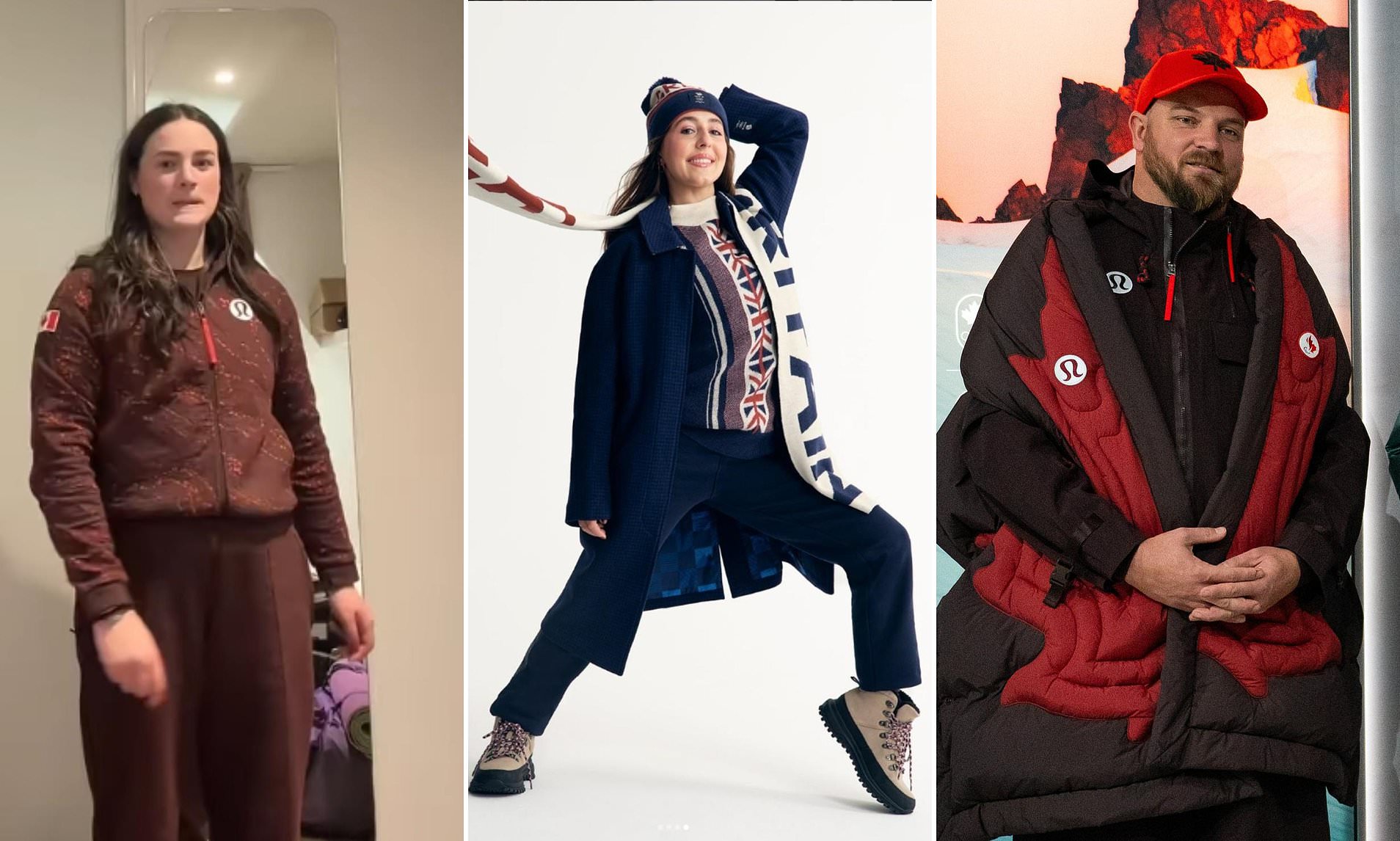 Winter Olympics worst dressed! Trendy Adidas and Lululemon kits are ...
