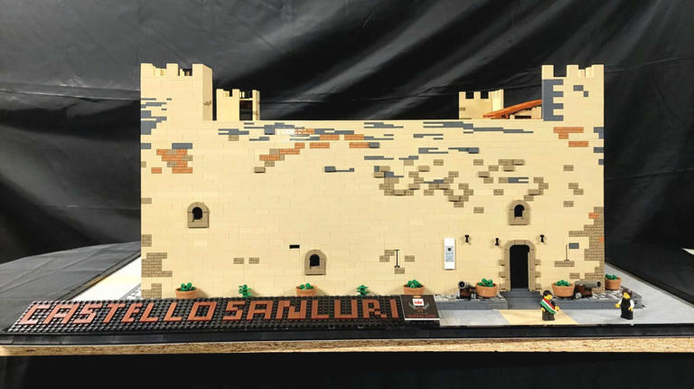 Il castello di Sanluri tra i 28 monumenti dell'isola riprodotti in Lego