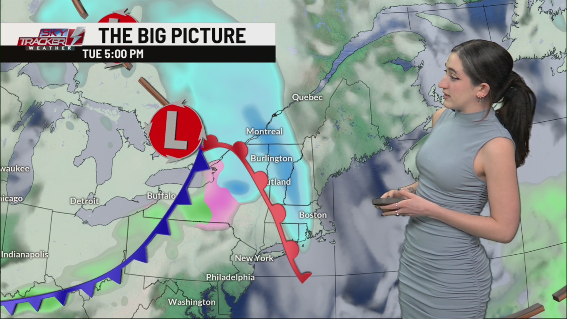 Heavy snow at times this afternoon - Upslope Wednesday