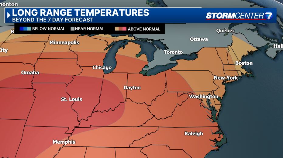 Above normal temperatures return