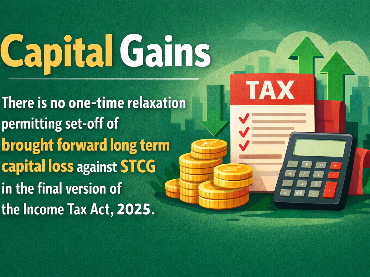 One-time capital gains set-off dropped in latest version of Income Tax ...