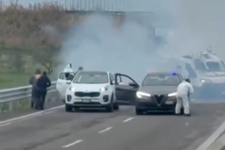 Armoured van blown up on motorway in dramatic 'Italian Job' heist
