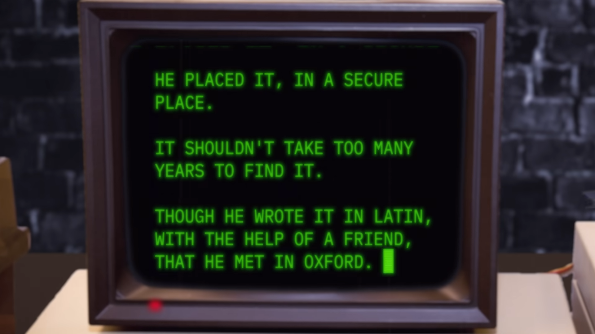 A computer received messages from the year 1541