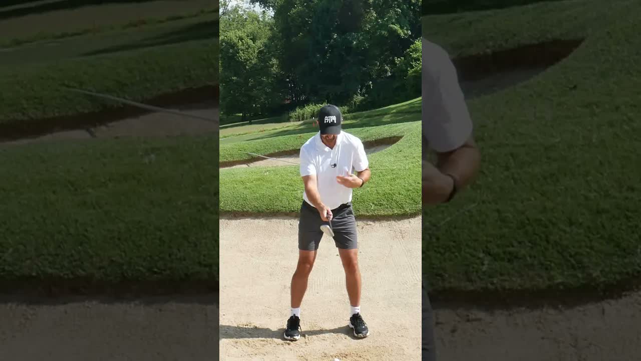 This no wrist bunker shot technique is easier for senior golfers