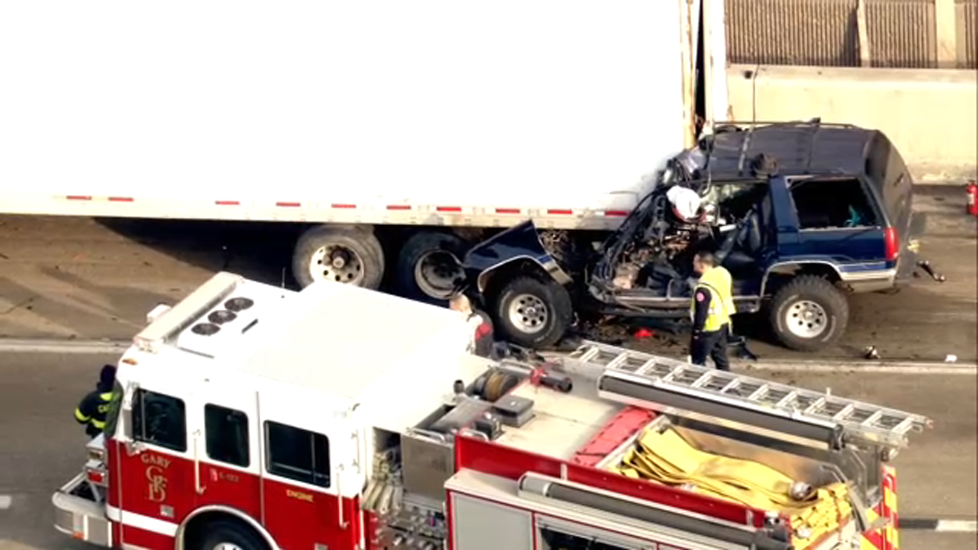 Driver seriously injured after slamming into semi on I-80/94, Indiana ...