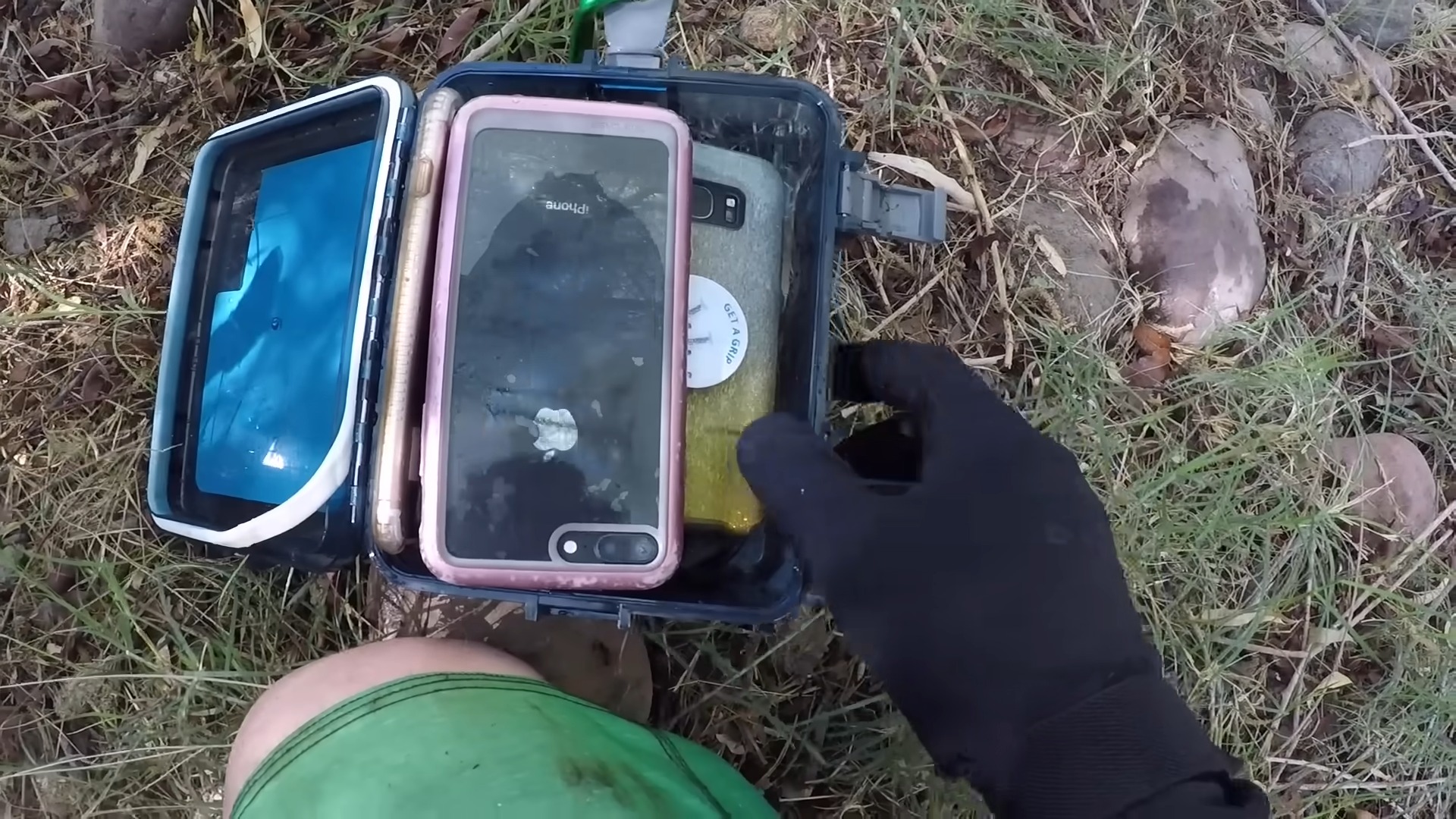 What happens when a lost box comes back from the river