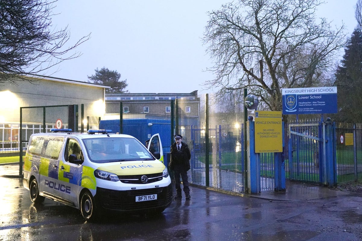 Boy, 13, arrested after school double stabbing