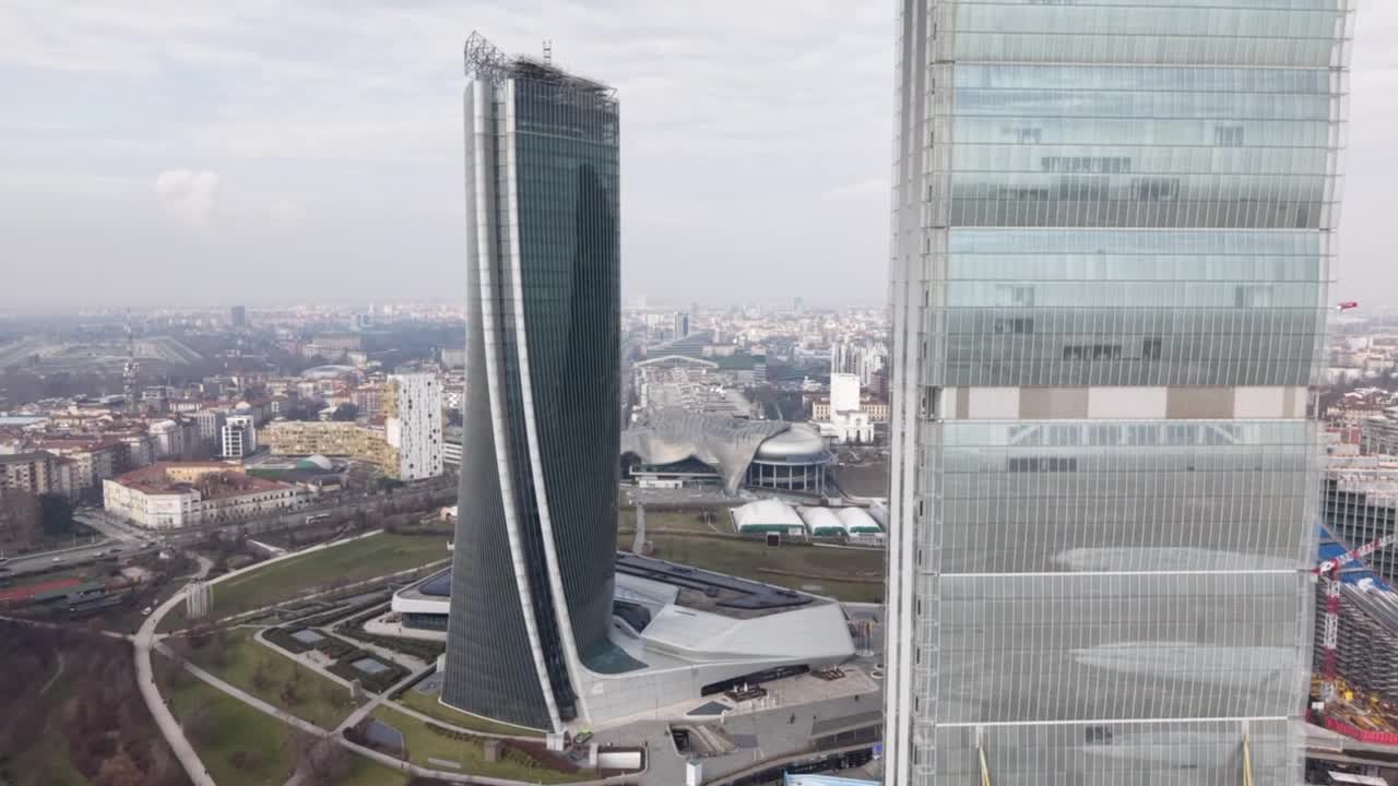 Aerial view of the Allianz MiCo Milano Convention Centre