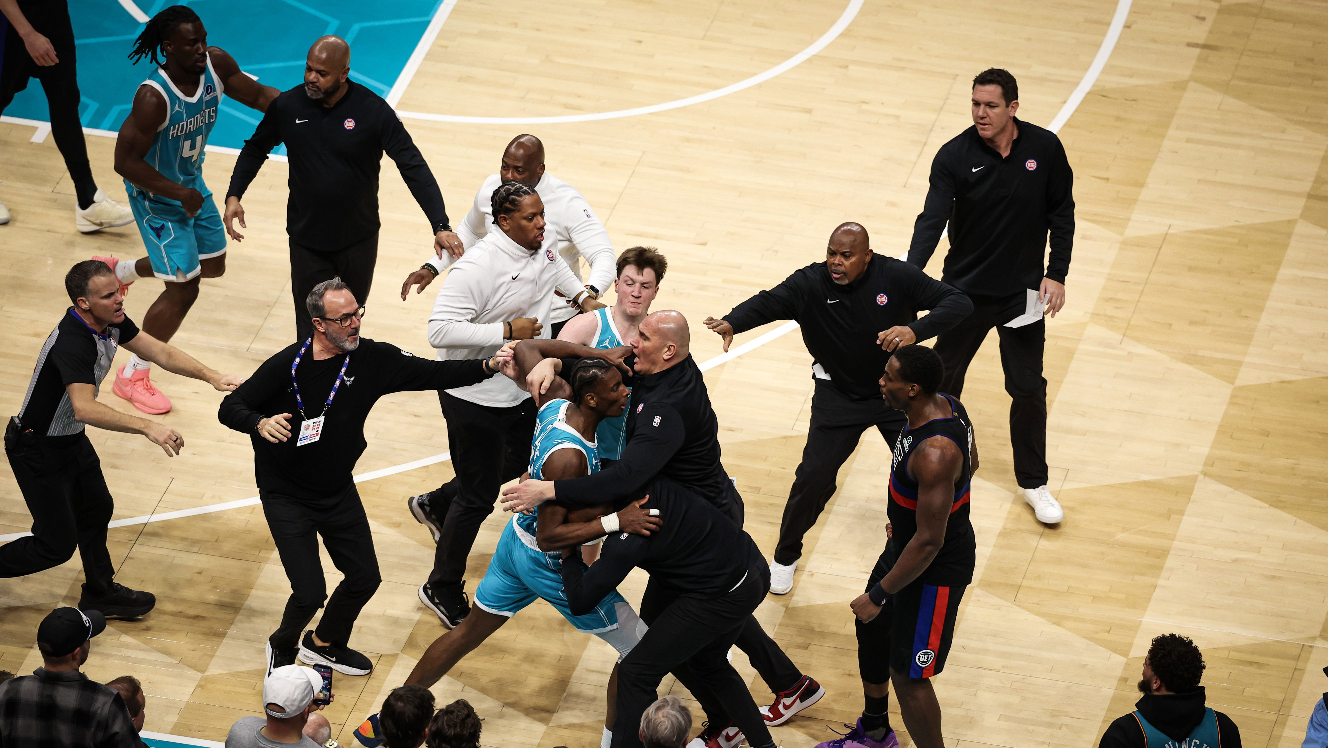 NBA insider predicts major suspensions after Pistons-Hornets fight
