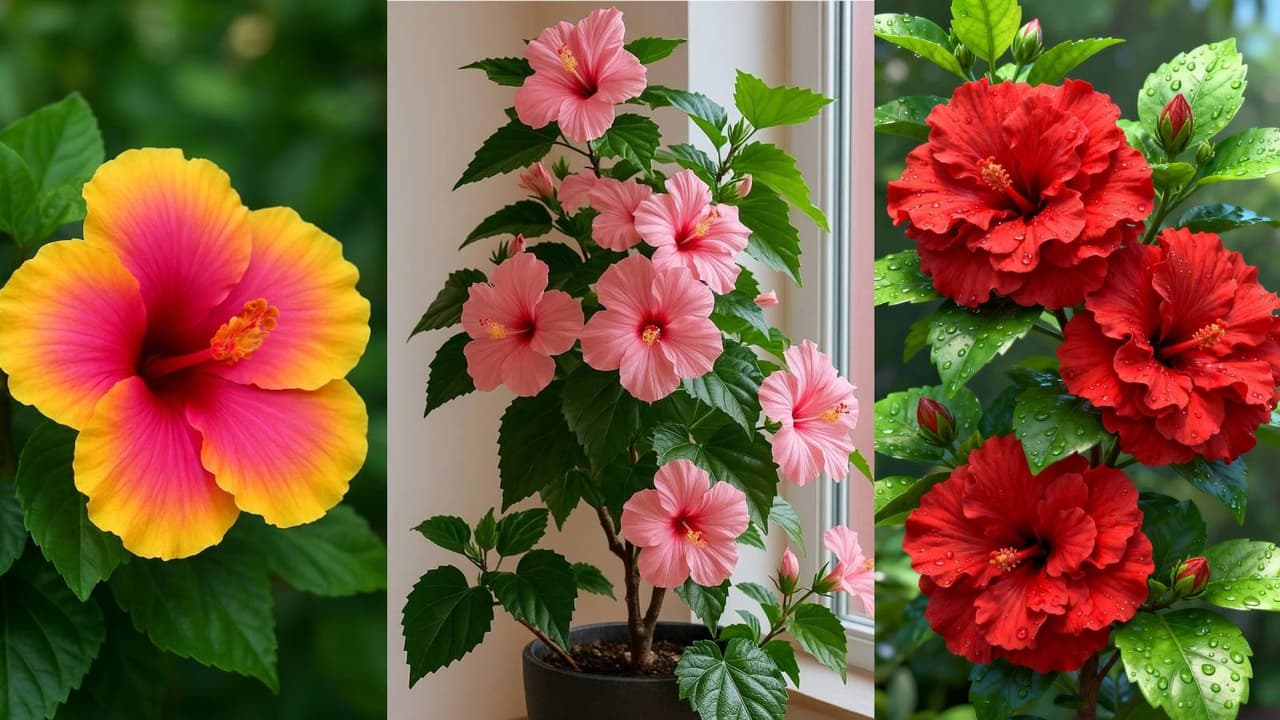 Different hibiscus flowers: Decorate your balcony with 6 vibrant colors