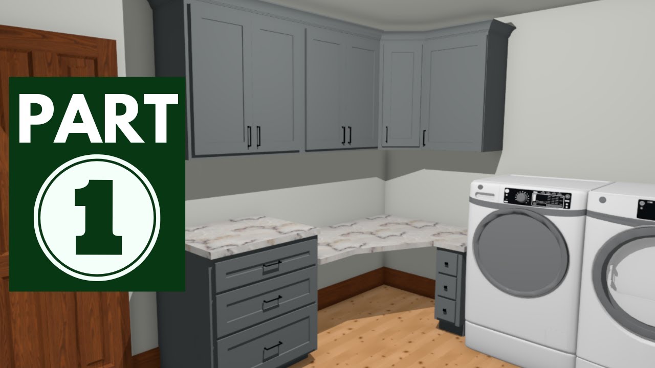 DIY laundry room cabinets part 1: electrical and frames