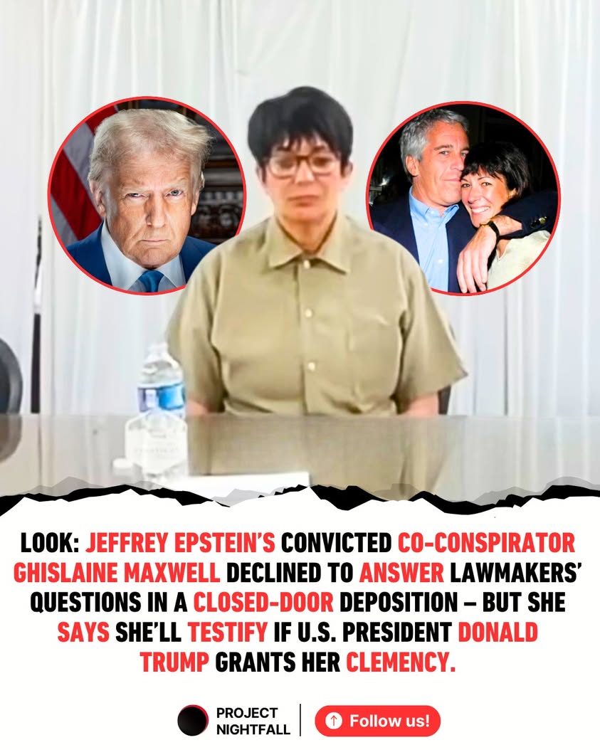 Ghislaine Maxwell will not open her mouth, unless... Ghislaine Maxwell ...
