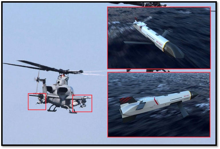Red Wolf long-range missiles for Marine Corps AH-1Z Vipers