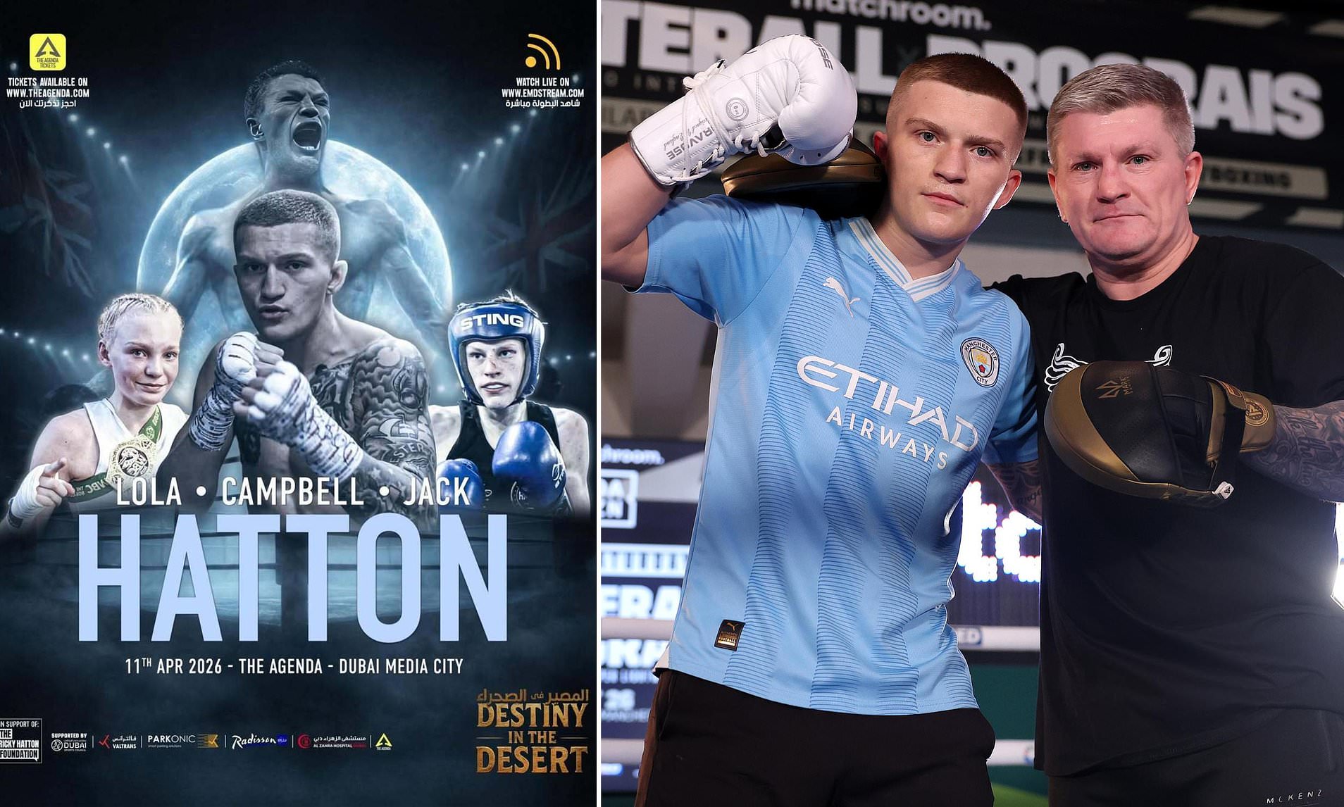Ricky Hatton's son Campbell comes out of retirement to fight in his ...