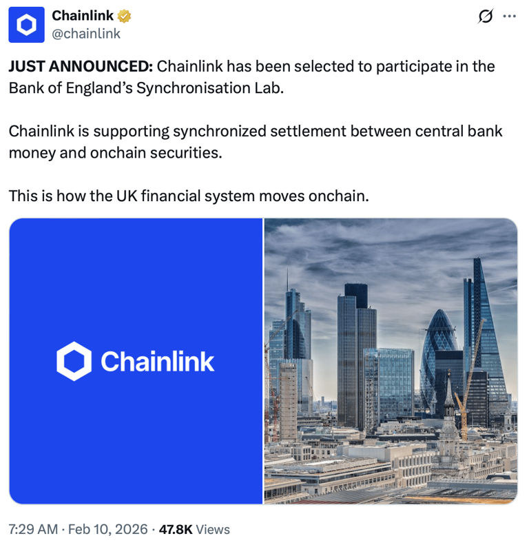 UK central bank taps firms to test elements of distributed-ledger ...