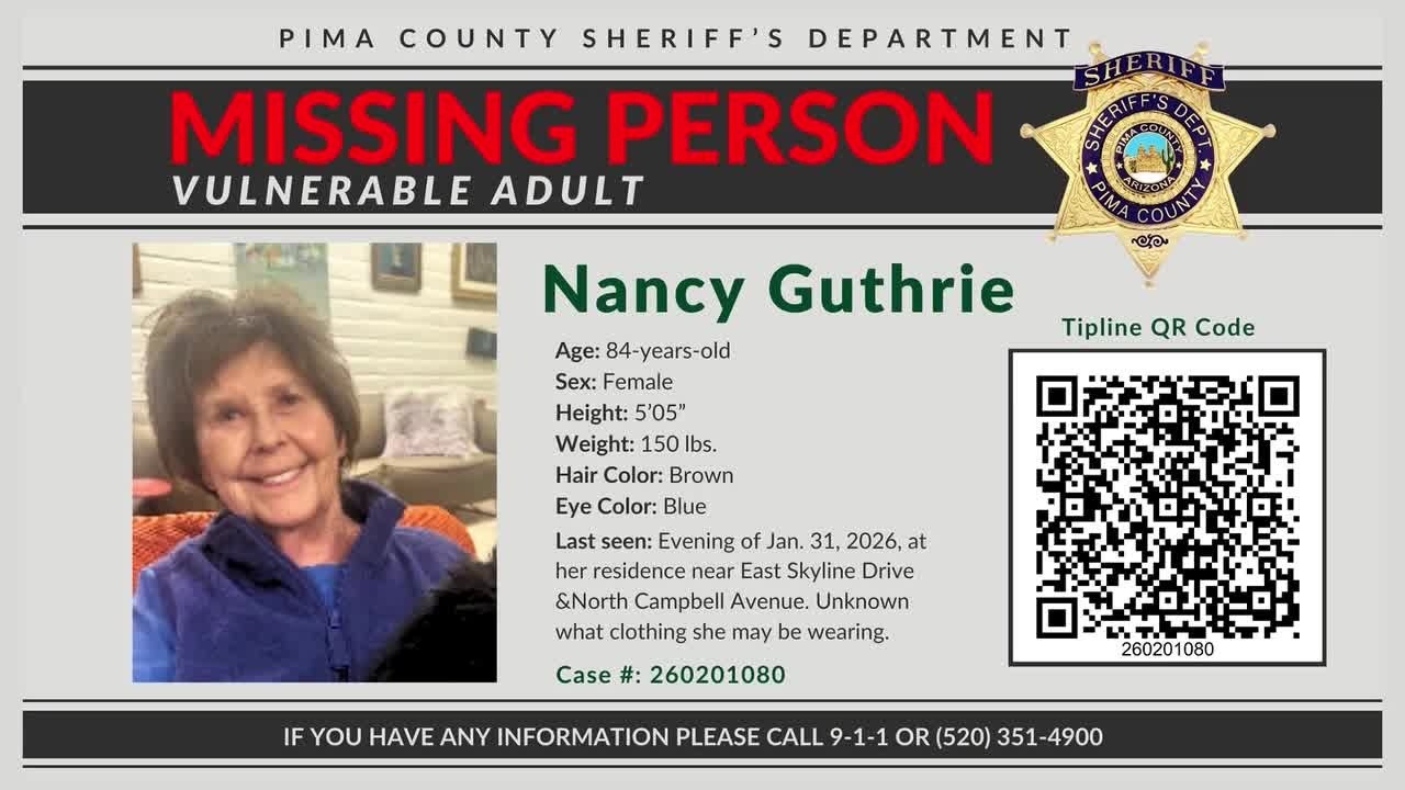 Search continues for missing Nancy Guthrie