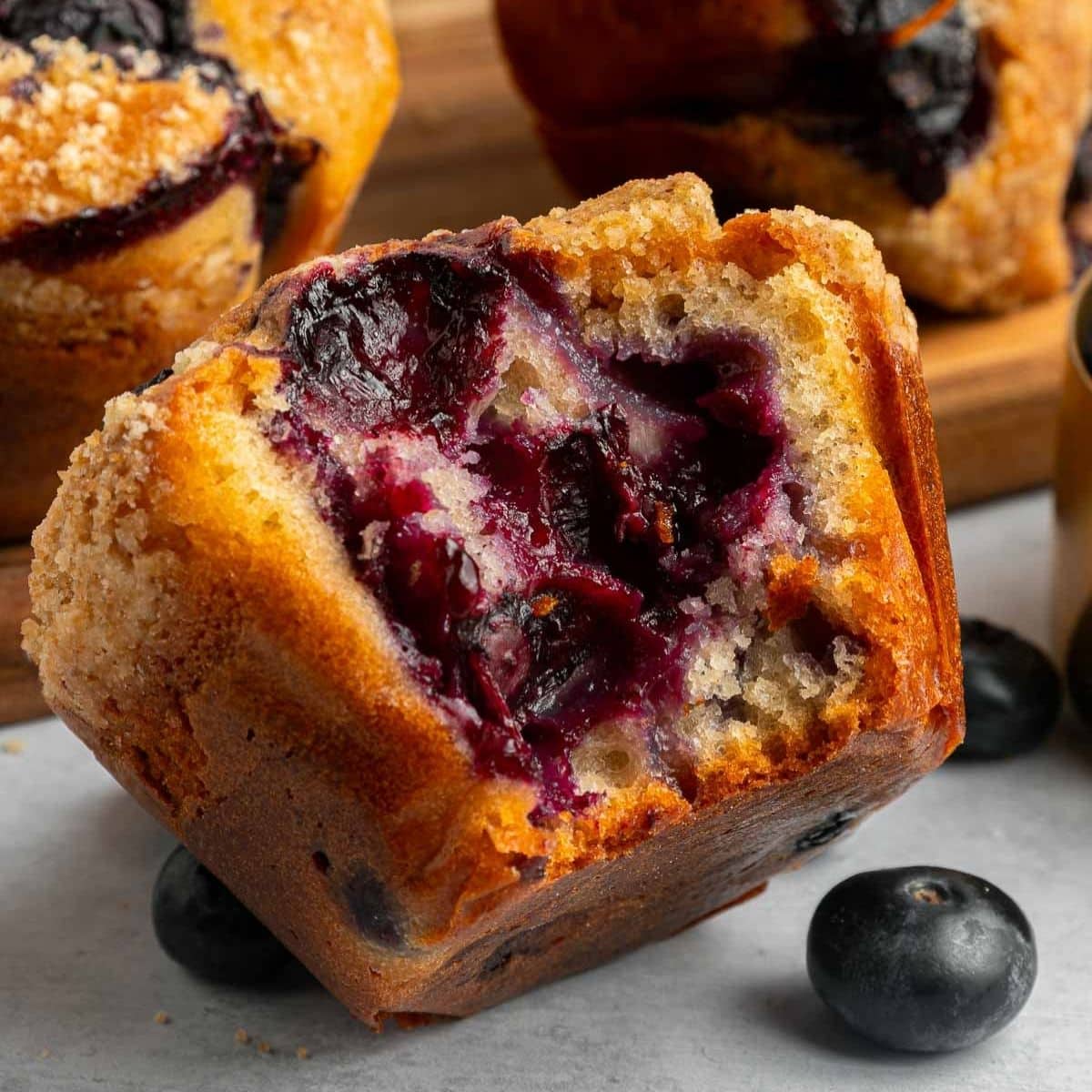 Blueberry yogurt muffins