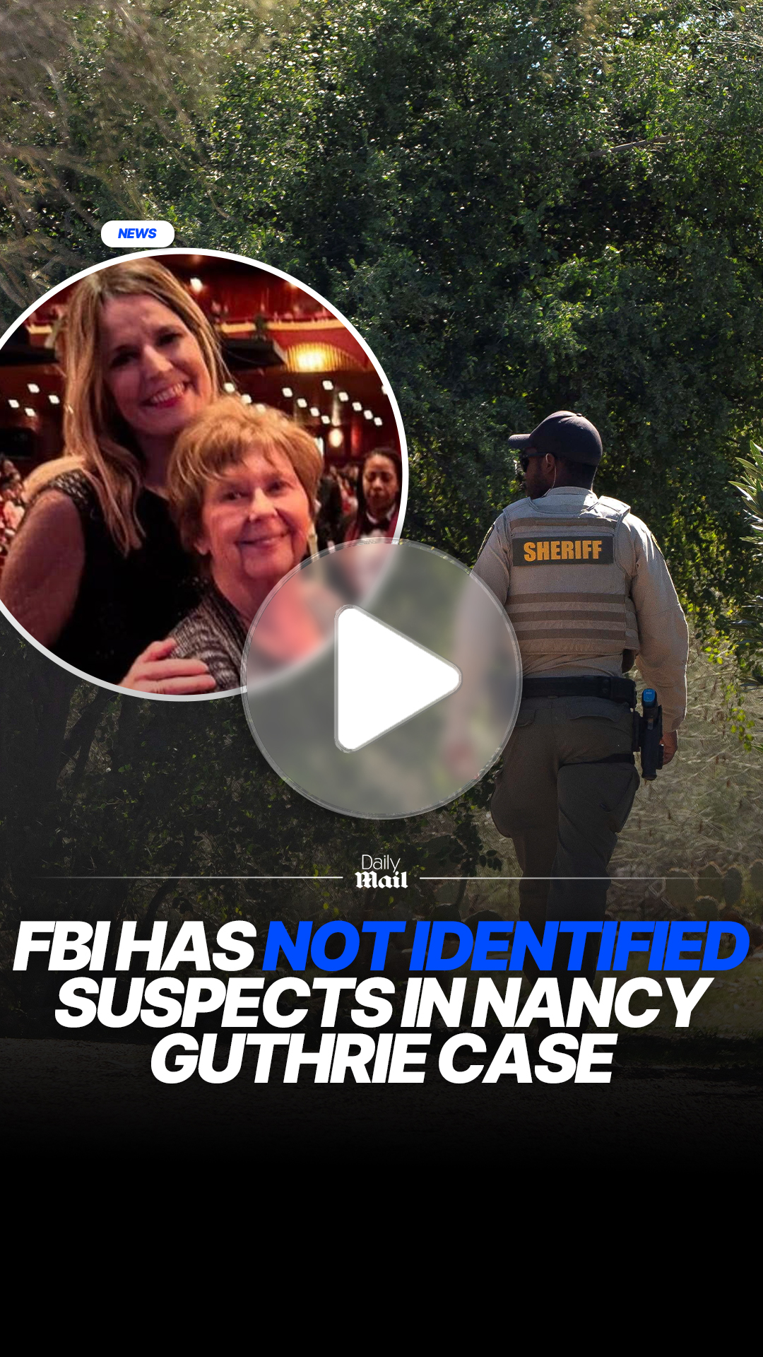 FBI says no suspects identified in Nancy Guthrie disappearance