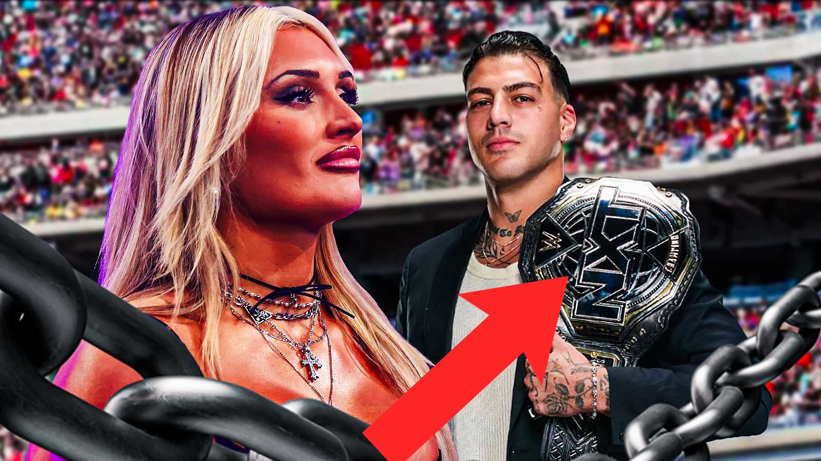 WWE star Tiffany Stratton flaunts boyfriend’s new tattoo of her