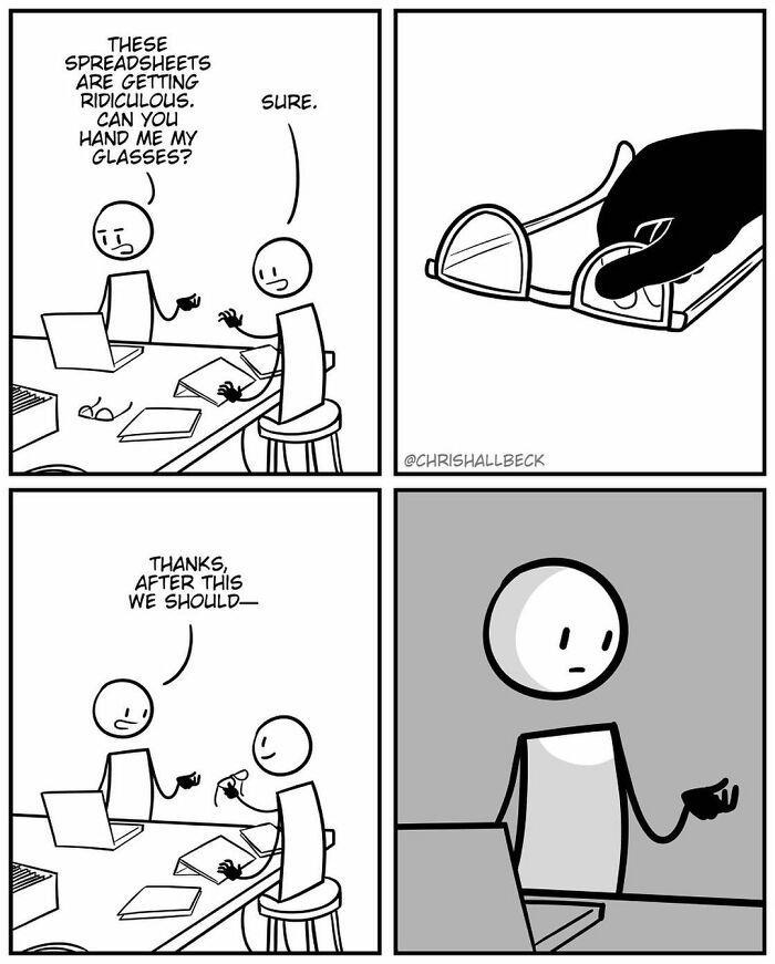 Here are 30 new funny comics by Chris Hallbeck