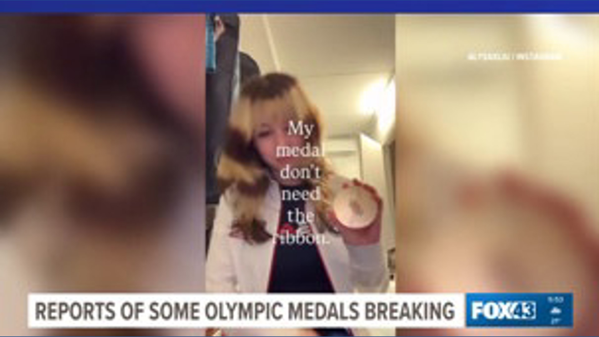 Reports of Olympic medals breaking