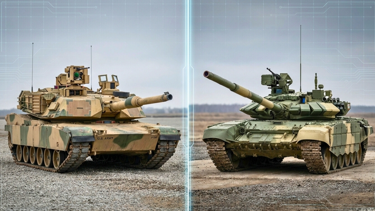 M1A2 Abrams vs T-90 - A modern tank showdown
