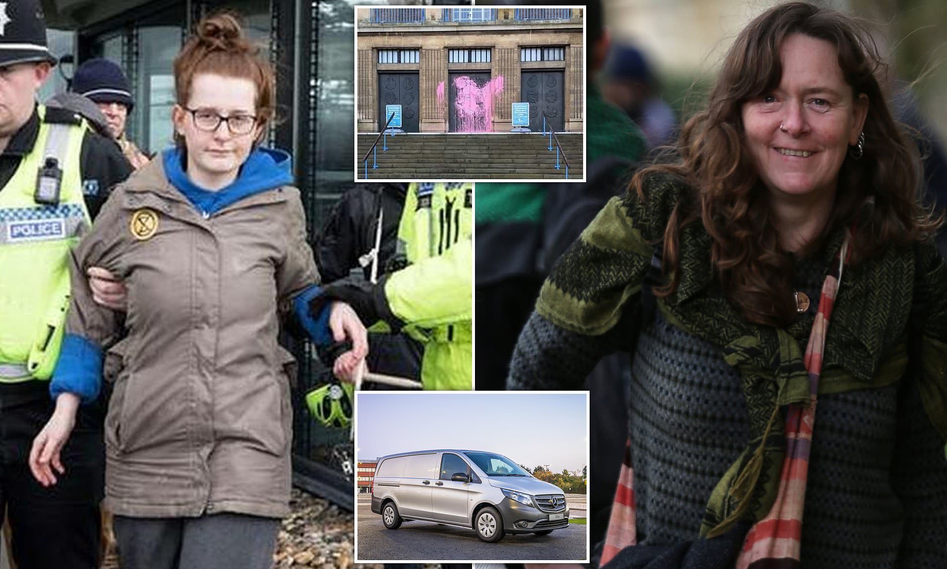 Activist who used diesel van to throw paint over council buildings ...